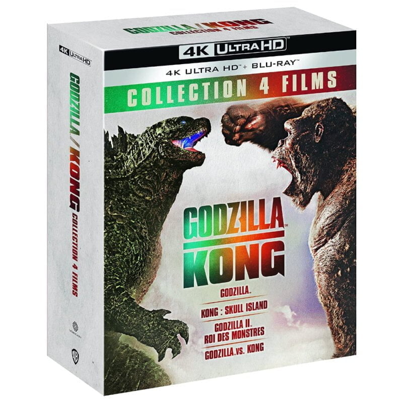 Godzilla-Kong Monsterverse 5 films en Blu-ray 4K 2014-2024