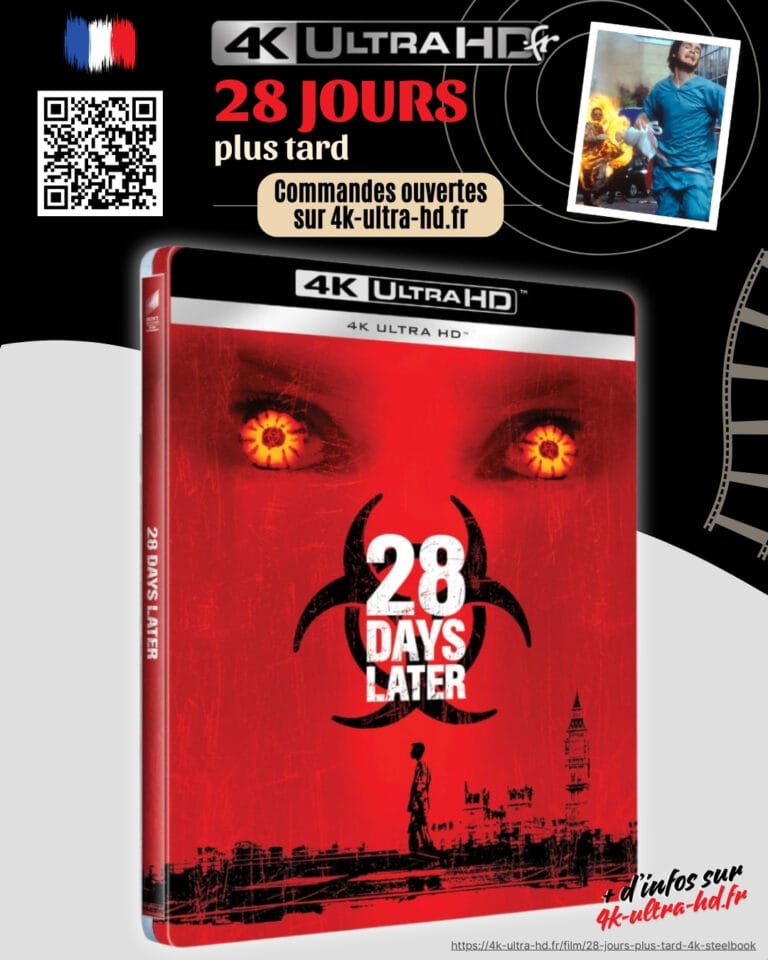 28 Jours plus tard 4k Steelbook Blu-ray UHD 2002